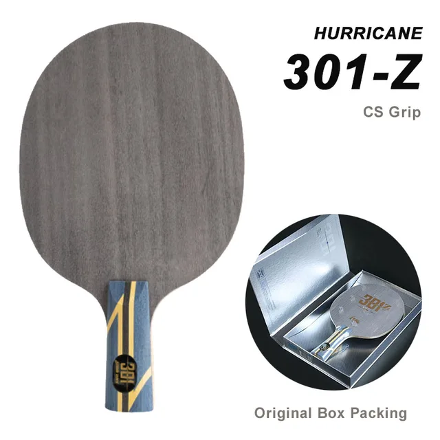 DHS Hurricane 301 Z Table Tennis Blade 5 Wood 2 Internal ZC Fiber Ping Pong Blade H-301Z ...