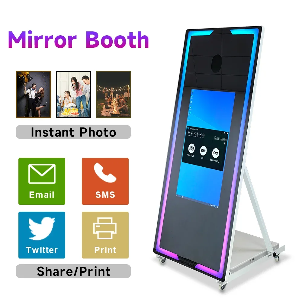 Touch-Screen-Photobooth-Portable-Mirror-Magic-Photo-Booth-with-Printer ...