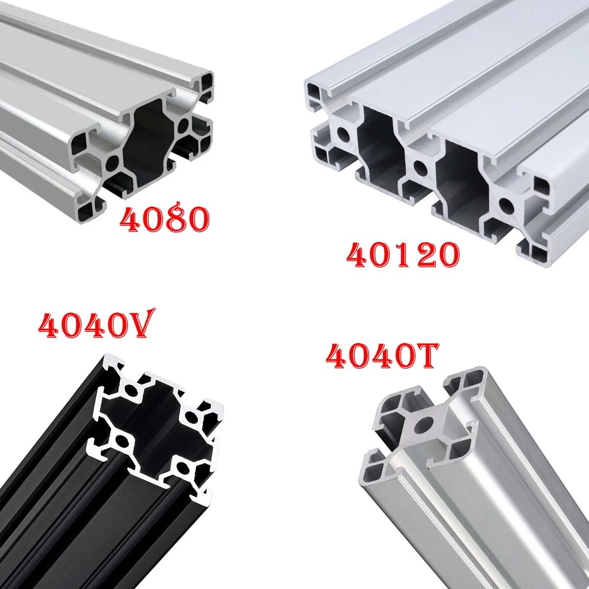 1pcs 4040 4080 40120 40160 Aluminum Extrusion Profile Frame Anodized ...