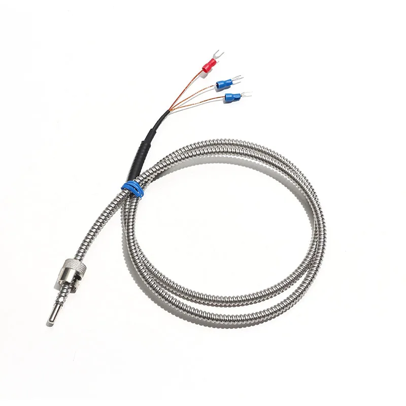 1PC K J PT100 Type Reinforced Clamp Spring Thermocouple Adjustable ...