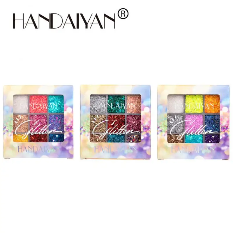 HANDAIYAN-9-Colors-Face-Glitter-Big-Sequins-Eyeshadow-Palette ...