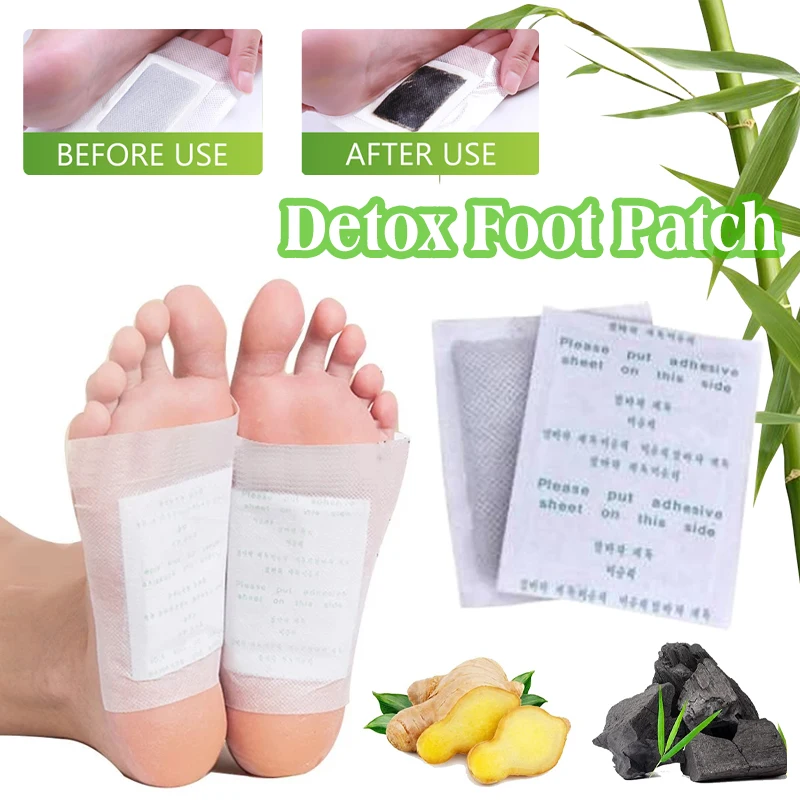 100/200/300pcs Natural Organic Herbal Detox Foot Pads Stress Relief ...
