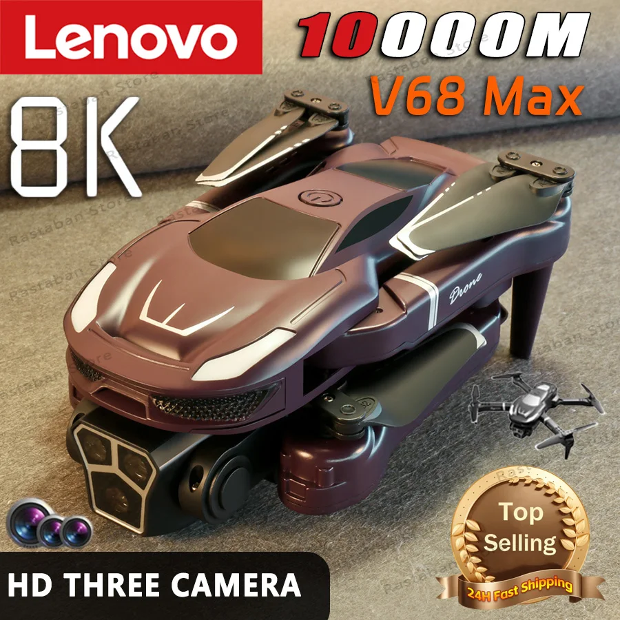 Lenovo-V68-Drone-8K-Professional-HD-Aerial-Three-Camera-5G-GPS-Obstacle ...