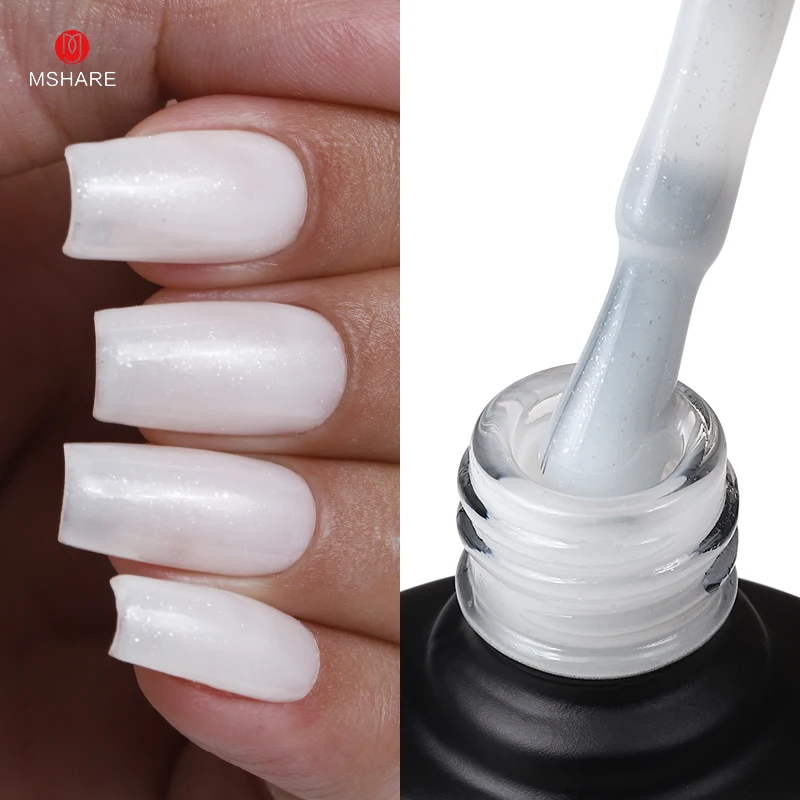 MSHARE-Shimmer-White-Rubber-Base-Gel-Camouflage-Bases-with-Shiny ...