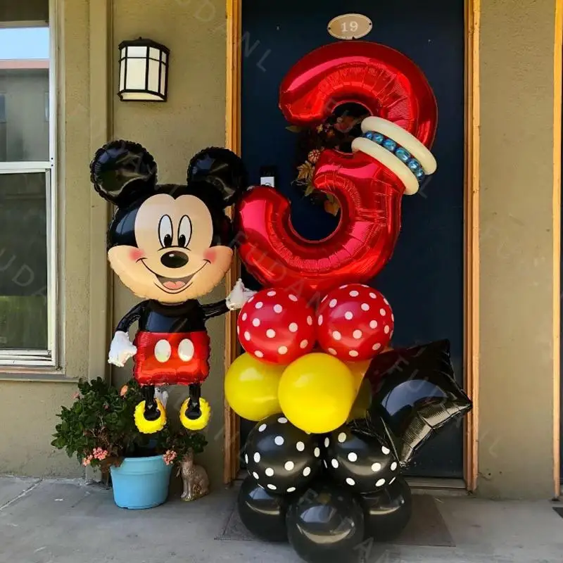 24pcs-Disney-Mickey-Mouse-Balloon-Set-Black-White-Yellow-Latex-Balloon ...