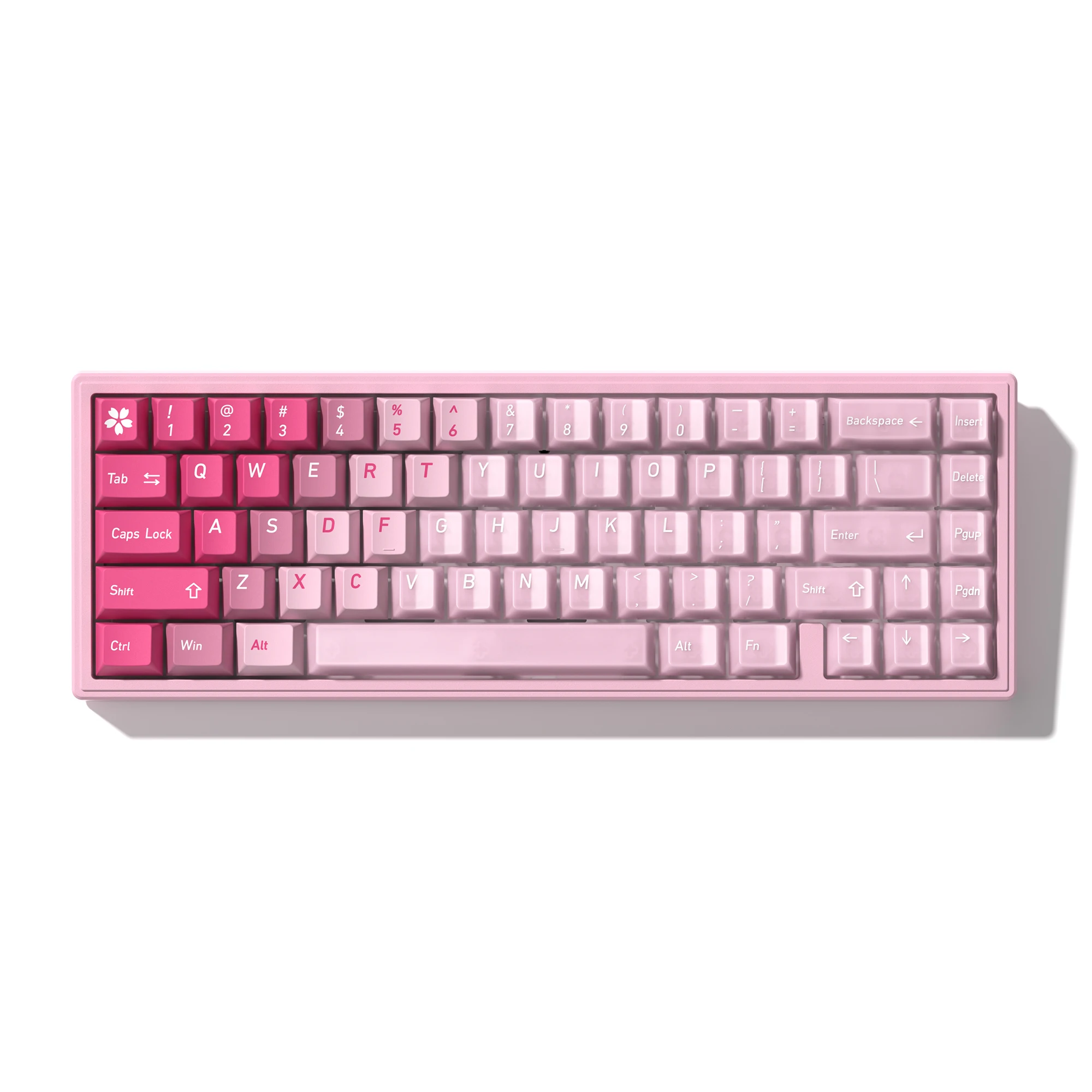 150 Keys Pink Transparent Clear Jelly Keycaps Crystal PC+PBT Keycap ...