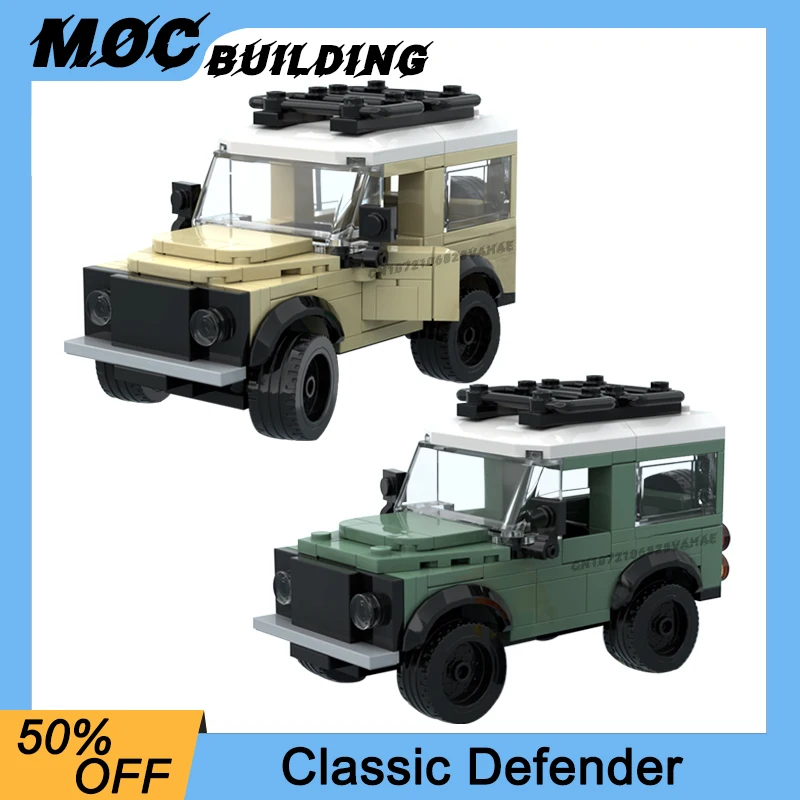MOC-City-Classic-Technical-Car-Model-Racing-Building-Blocks-Off-Road-Defender-Vehicle-DIY ...