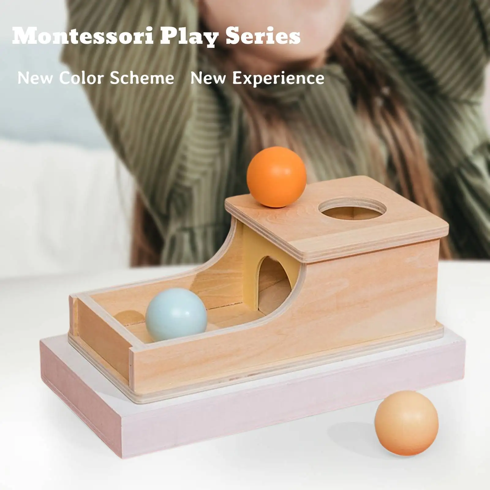 Montessori-Wooden-Ball-Drawer-Target-Box-Educational-Toys-Child-Early ...