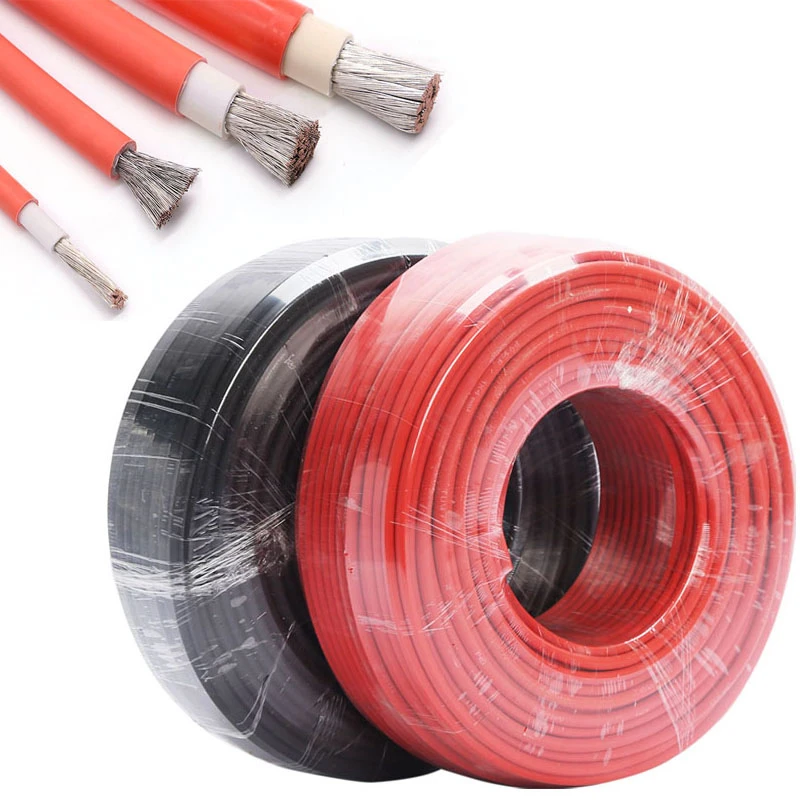 Solar Panel Extension Cable 10/6/4/2.5 mm2 16/14/12/10/8/6AWG Tinned ...