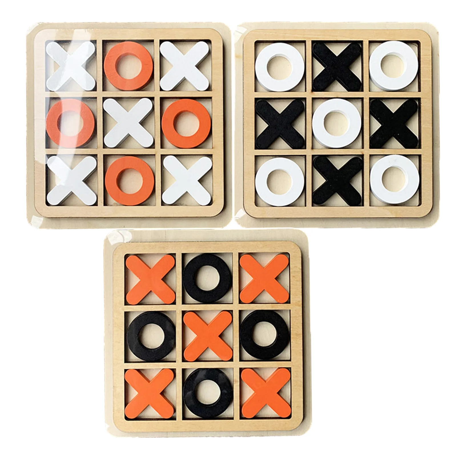 Camping Tic-Tac-Toe-Spiel Mini Tischplatte Holz Brettspiel, 54% OFF
