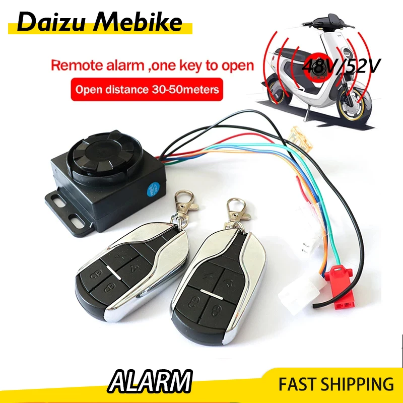 Anti-theft-Alarm-48V-60V-72V-for-Electric-Bicycle-Electric-Scooter ...