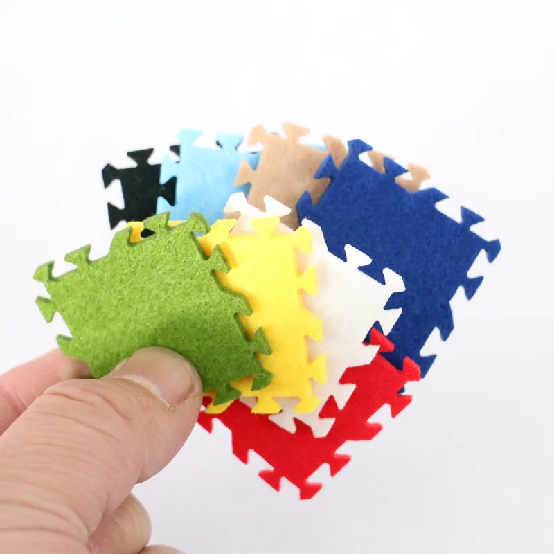 9Pcs/Bag Dollhouse Miniature Rug Carpet Multicolor Patchwork Mat Furniture Model Living Room ...
