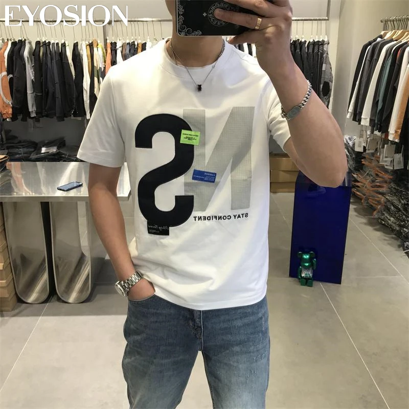 Summer-New-Men-s-T-shirt-Letter-Printing-Cotton-Round-Neck-Loose ...