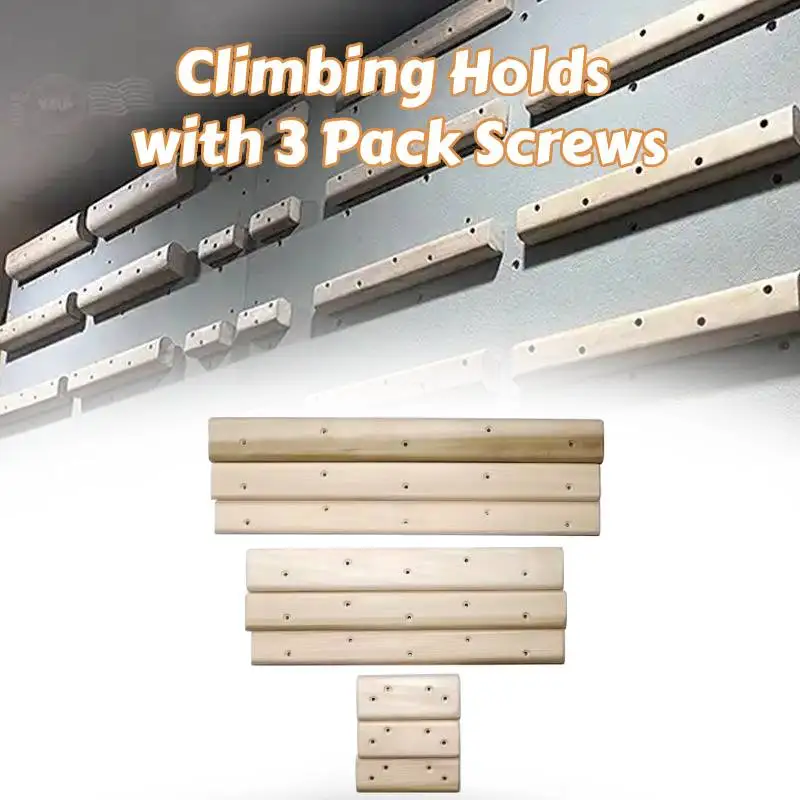 3Pcs Rock Climbing Holds Set Exerciser Workout Rock Wall Climbing Holds ...