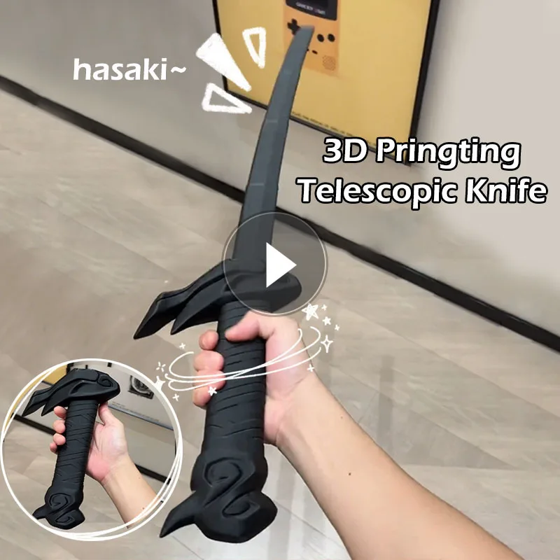2023-NEW-3D-Printing-Retractable-Sword-Telescopic-Knife-Aso-Spiral ...