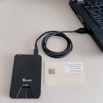 USB Smart Card Reader For Bank Card IC/ID EMV card Reader for Windows 8 ...