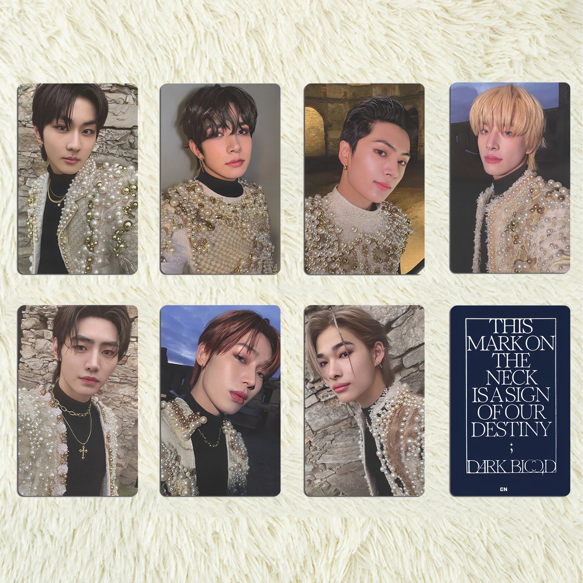 NEW EN Kpop Photocards JUNGWON Jake NI KI Album DARK BLOOD DIMENSION ...
