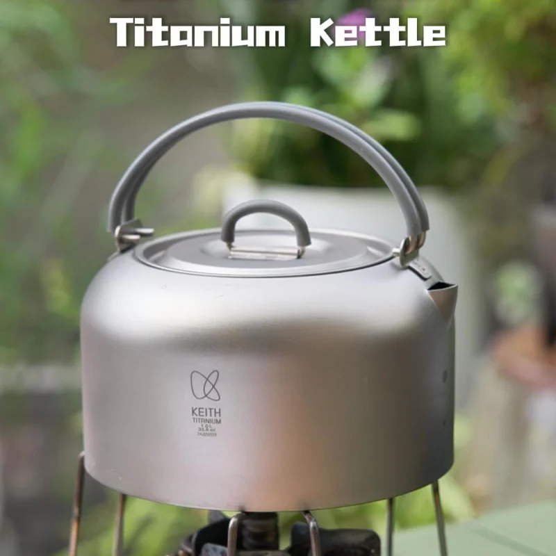 Keith 1L Titanium Camping Kettle - Ultralight Pot for Backpacking ...