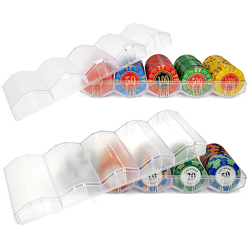 100Pcs-Poker-Chips-Holder-Tray-for-Casino-Game-Token-Counter-Rack-Stand ...