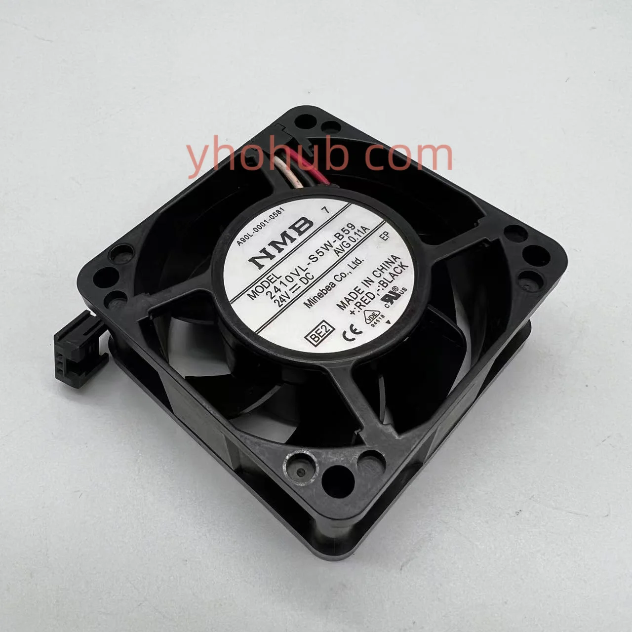 NMB-MAT-2410VL-S5W-B59-BE2-DC-24V-0-11A-60x60x25mm-3-Wire-Server ...