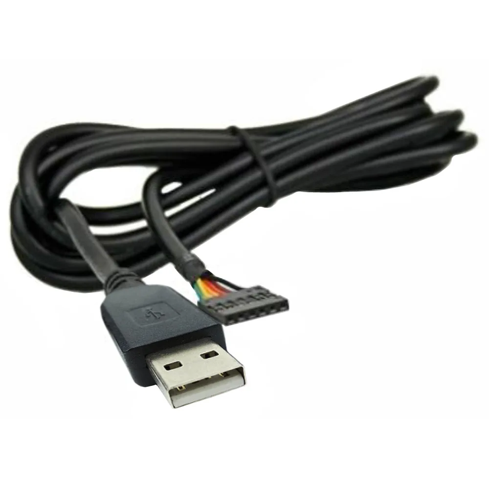 FTDI UART to USB Cable with 6 Way 0.1" Single Inline 3.3V/5V Signalling ...