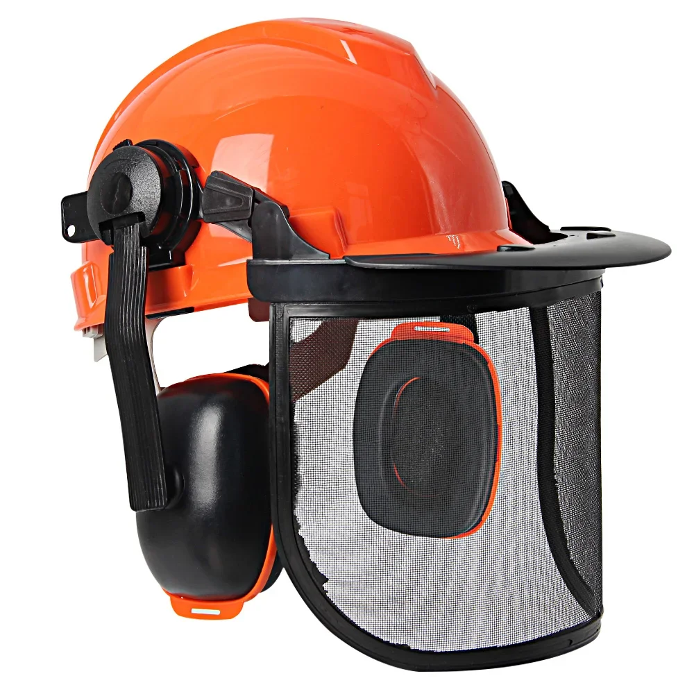 Forestry Safety Helmet Set Multifunction Protective Hard Hat Full Face ...