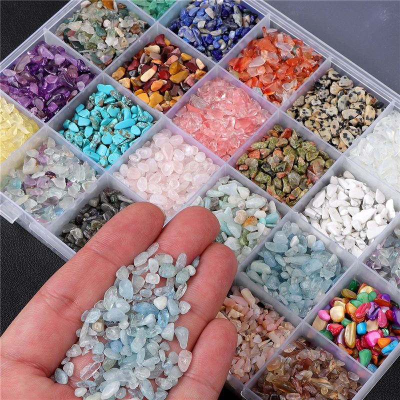 3-5MM Natural Stone Gravel Crystal Chips Quartz Ore Minerals Reiki ...