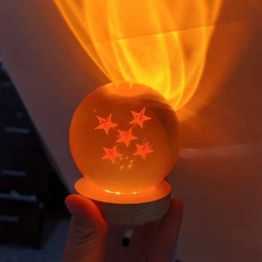 Dragon Ball Crystal Ball Lamp Action Figure Shenron Wish Balls Led ...