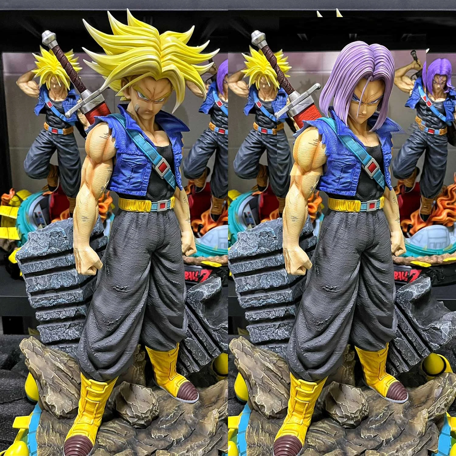 Figuras de Anime de PVC de Dragon Ball Z Future Trunks, estatua de ...