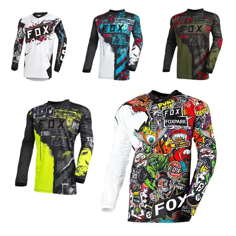 Motocross-Shirt-Motorcycle-Cycling-Jersey-for-Men-MTB-Downhill-Fox ...