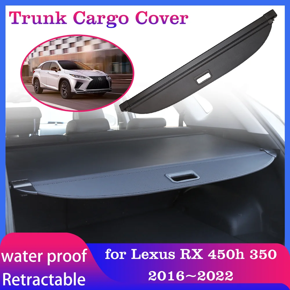 Trunk Cargo Cover for Lexus RX AL20 450h 350 2016 2022 Luggage Rear Boot Curtain Tray Security Shielding Shade Black Accessories AliExpress