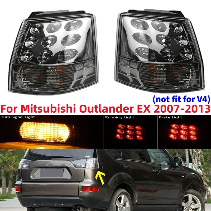 1-2Pcs-Clear-Lens-Tail-Light-Car-Rear-Running-Light-Brake-Turn-Signal ...