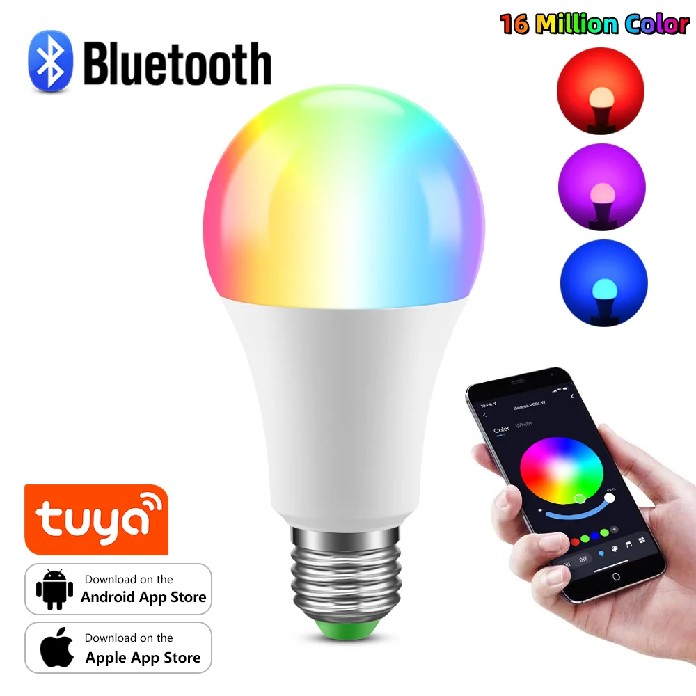 Tuya-Smart-Light-Bulb-E27-Bluetooth-Remote-RGBWW-Led-Bulbs-Spotlight ...