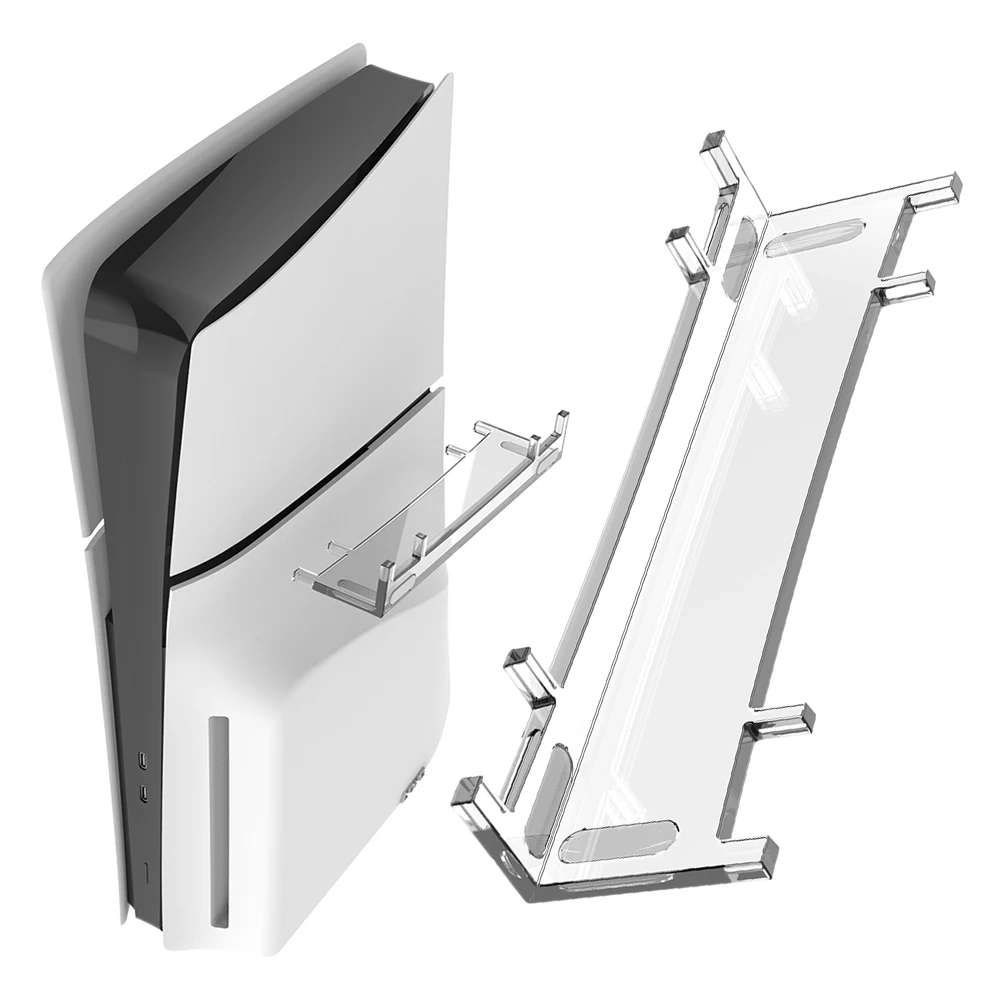 Transparent Stable For PS5 Slim Horizontal Console Stand Desktop Base ...