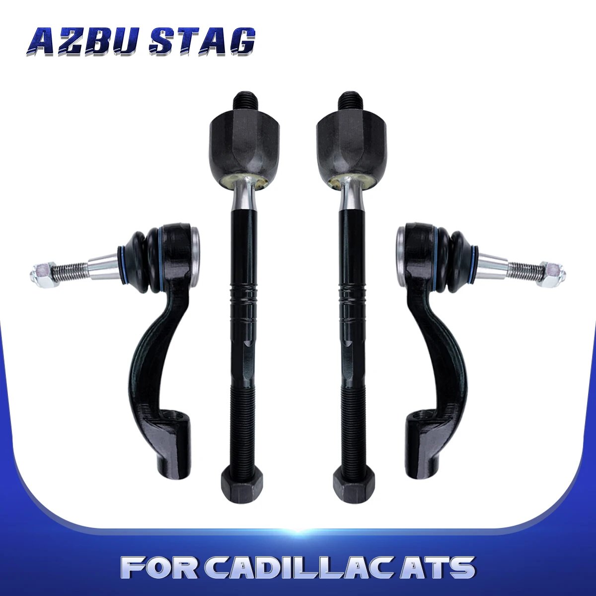 AzbuStag 4Pcs Left Right Tie Rod End Steering for CADILLAC ATS 2013 ...
