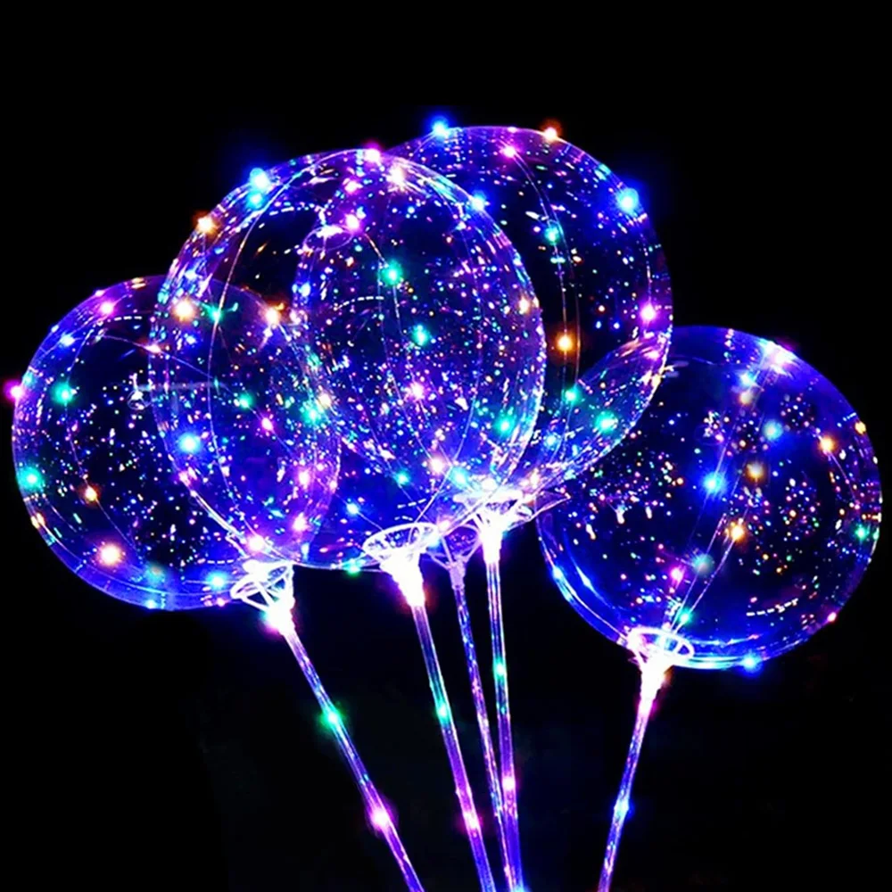 Light-Up-BOBO-LED-Balloons-with-Sticks-Clear-Balloons-with-Lights-Glow ...
