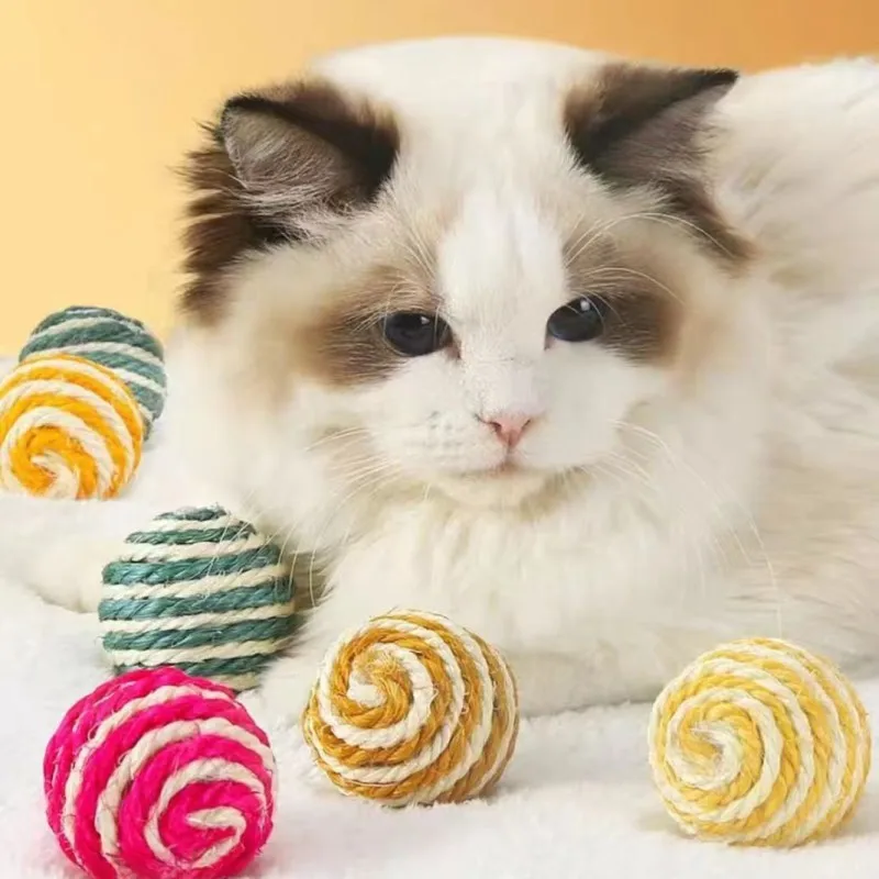1Pcs-Cat-sword-hemp-rope-chewing-interactive-ball-Pet-Supplies-Pet-Cute ...