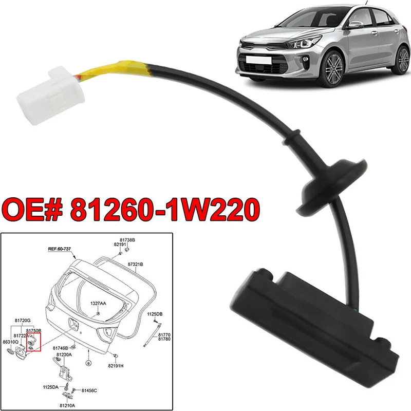 1PC-Car-Rear-Trunk-Lid-Lock-Boot-Release-Handle-Trunk-Switch-Tailgate ...