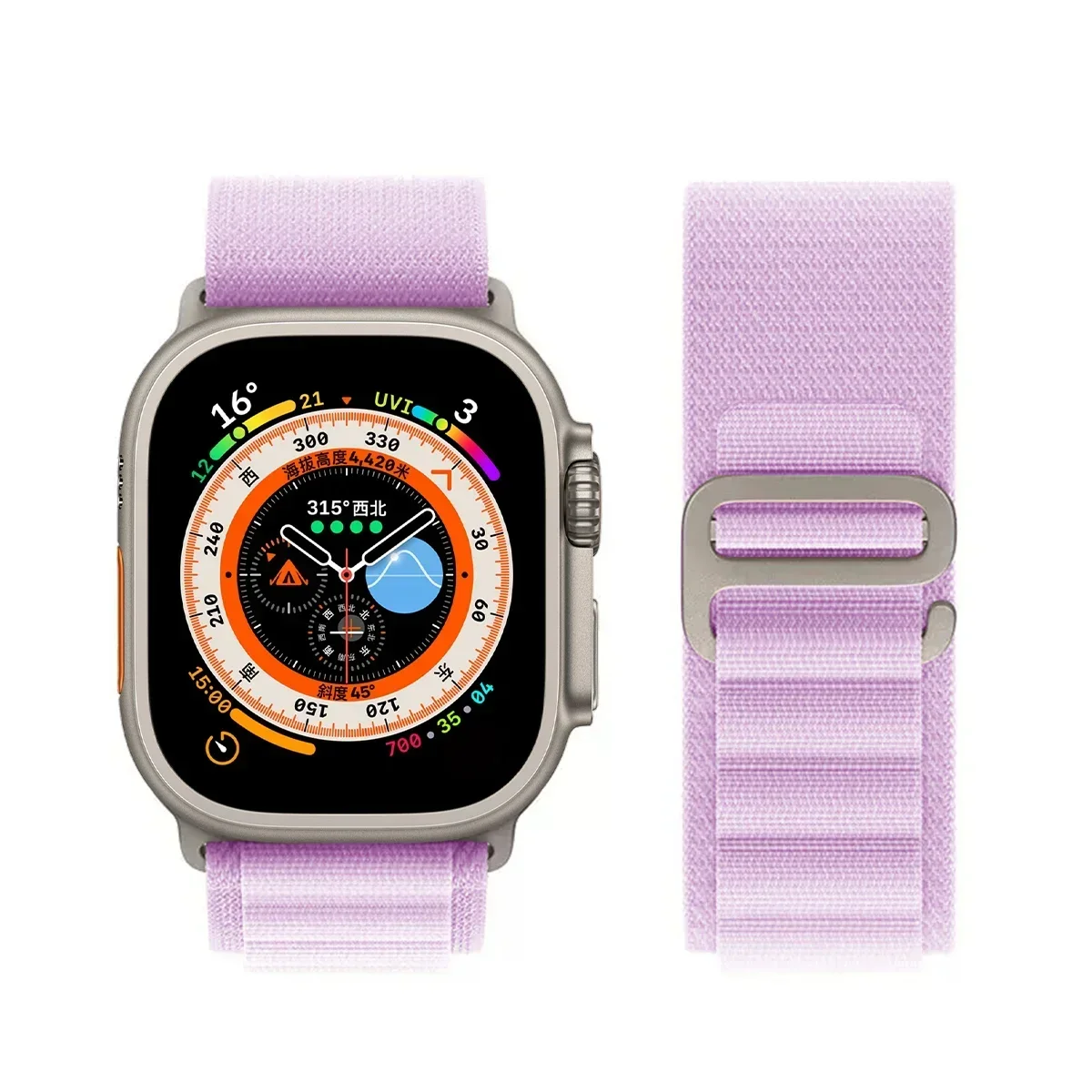 Alpine Loop Nylon Watch Strap - Premium Adjustable Wristband for 38mm ...