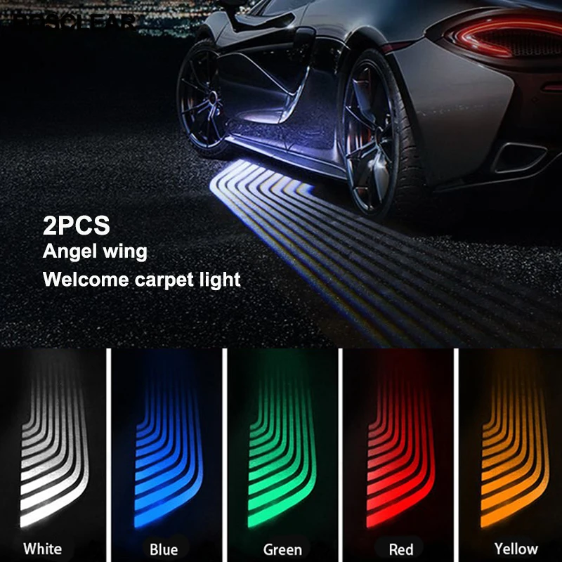 Angel-Wings-LED-Car-Door-Light-white-blue-red-green-color-projector ...