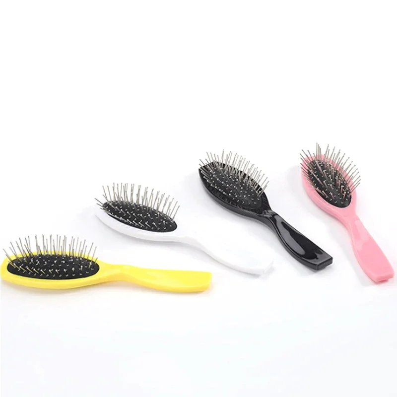 Women-Steel-Pin-Wig-Wide-Tooth-Pocket-Combs-Barber-Detangling-Metal ...