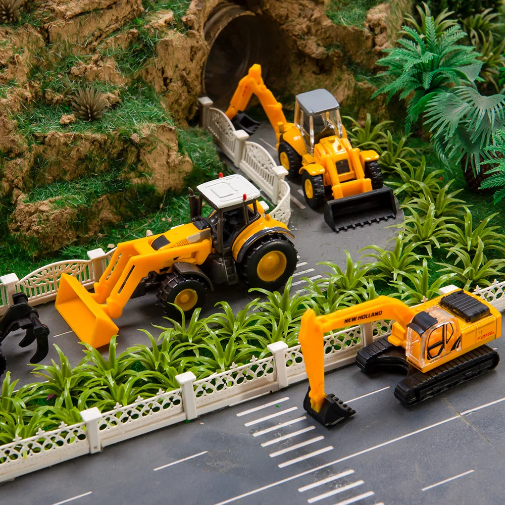HO-Scale-1-87-Miniature-Bulldozer-Excavator-Model-Alloy-Car-Vehicle-For ...