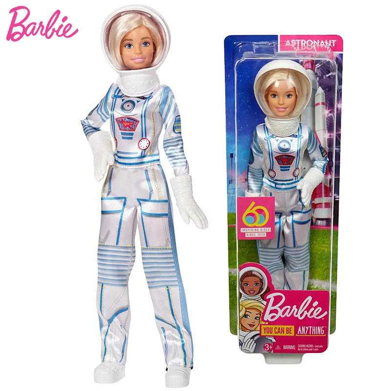 Original Barbie Astronaut Doll Inspiring Girls Dolls Blonde Toys for ...