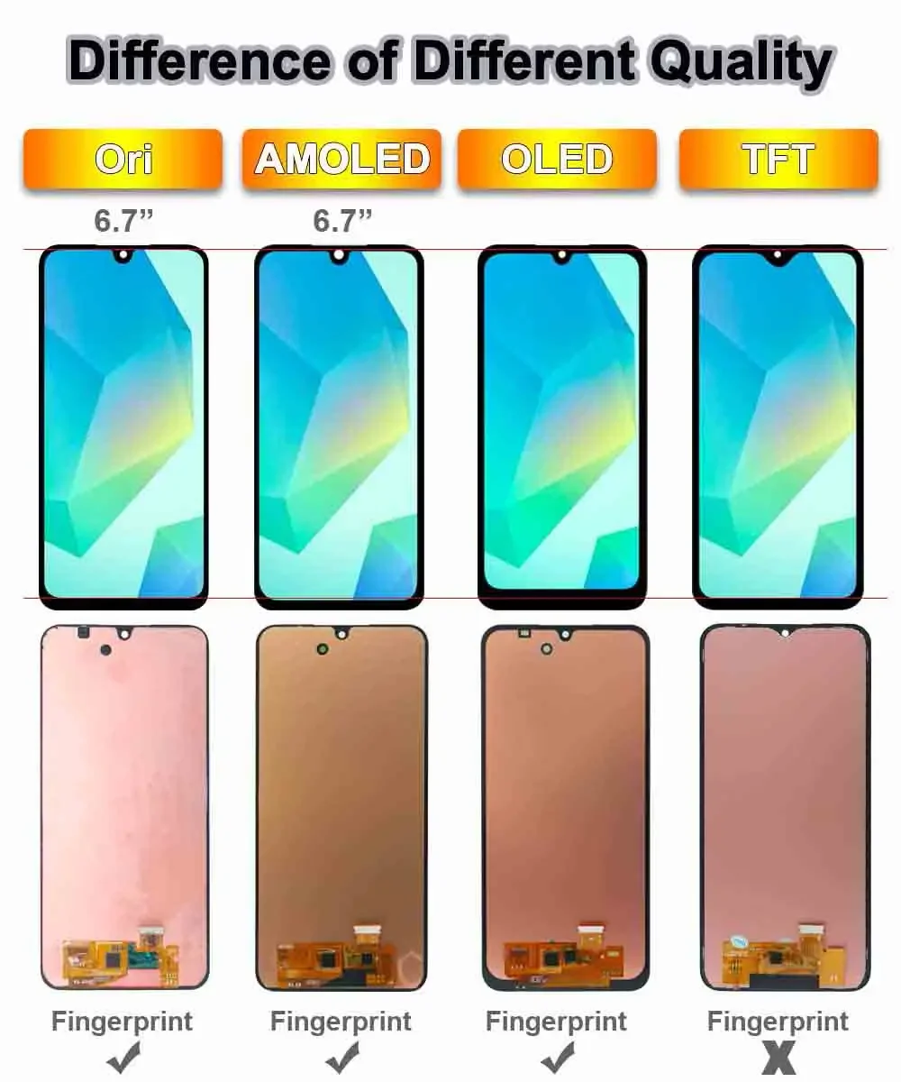 New AMOLED LCD for Samsung Galaxy A16 4G A165FM EU LCD Display Touch ...