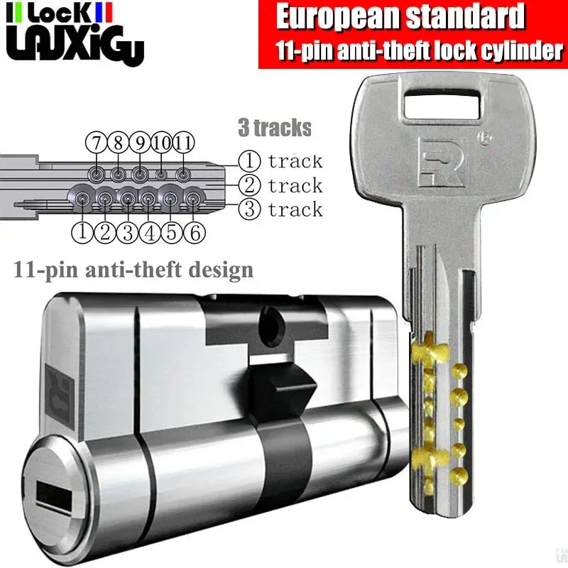 European-standard-high-quality-Door-lock-11-pin-anti-theft-cylinder ...