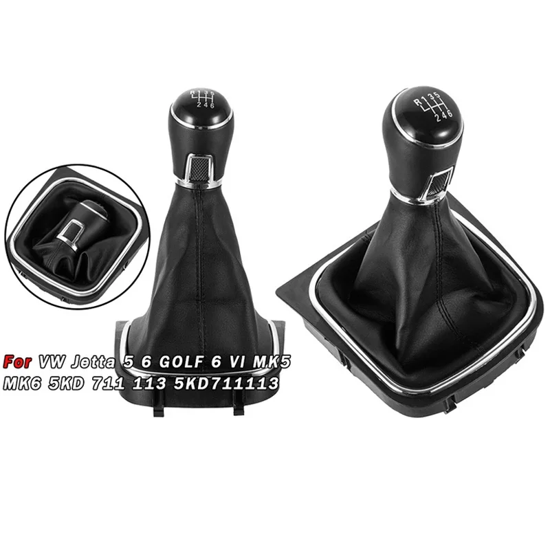 Gear Shift Knob & Dust Boot for Volkswagen VW Golf MK5 MK6 & Jetta 5 6 ...