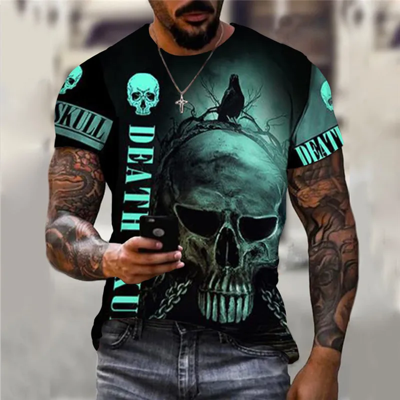 Horror-Sch-del-3d-Mode-gedruckt-M-nner-T-Shirts-Kurzarm-Tod-Sch-del-Brief-Gothic.jpg