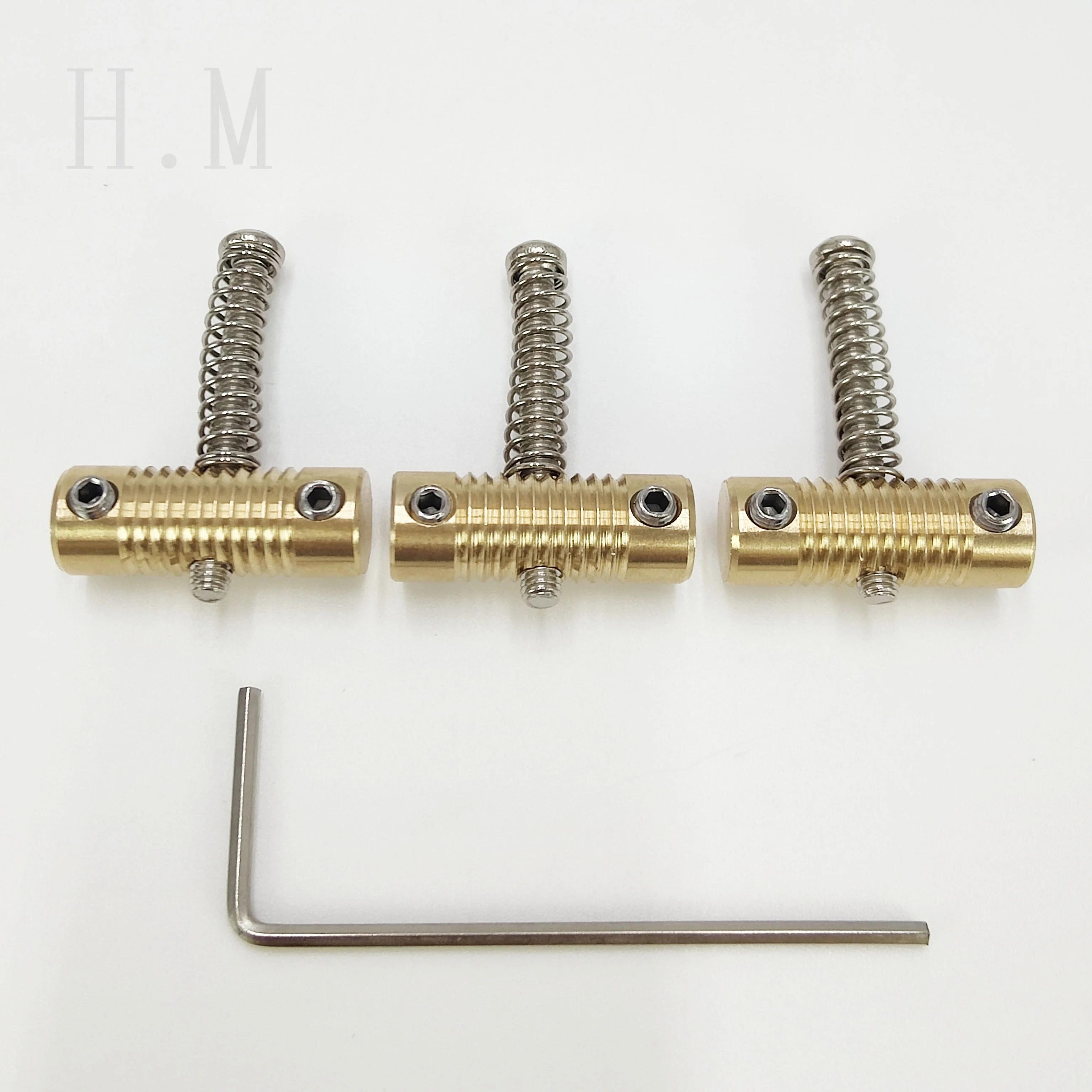 3 pieces/set of threaded brass TL electric guitar bridge string code TL ...