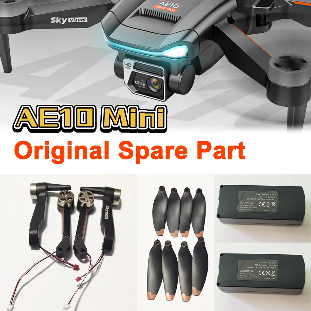 AE10-Mini-Drone-Brushless-Motor-Folding-Quadcopter-Original-Spare-Part-Propeller-Blade-Motor-Arm ...