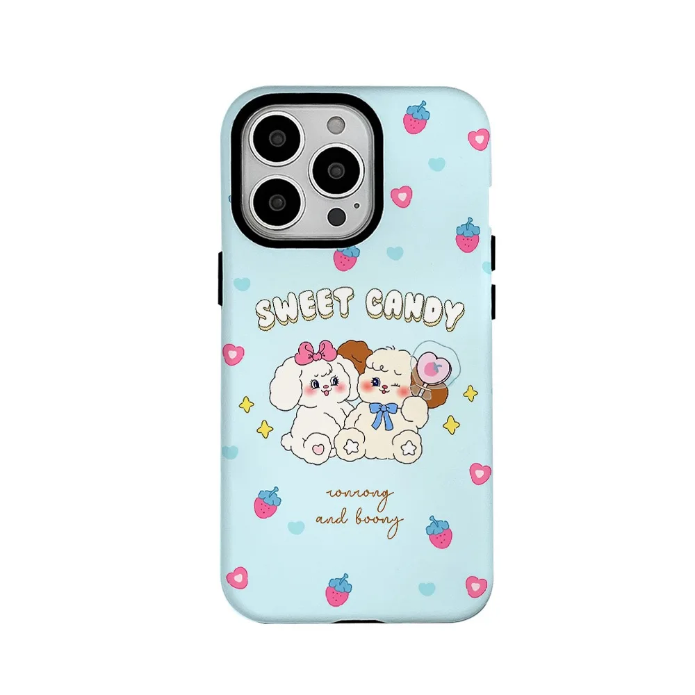 Blue-cartoon-cute-rabbit-hard-Phone-Case-For-iPhone-15-14-13-Pro-Max-11 ...